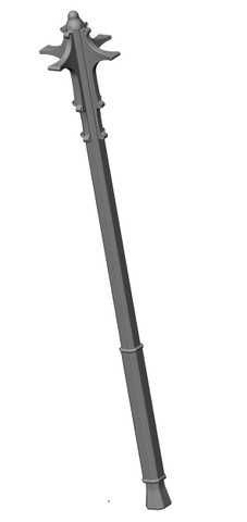 Fantasy Flanged Mace Minifigure Weapon Flanged Mace